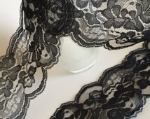 Popular items for black lace ribbon on Etsy