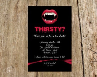 Vampire invitation | Etsy