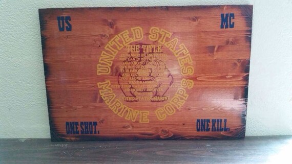 Marine Corps The Title Sign