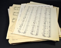 Popular items for vintage music sheets on Etsy