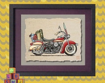 Popular items for motorcycle posters on Etsy