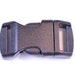 Black 1/2 Inch Plastic Paracord Buckles