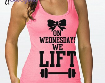 On Wednesdays We Lift mean girls Gym Tank, Running Tank, Gym top ...