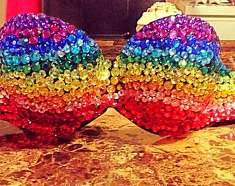 Popular items for rainbow bras on Etsy