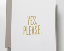 Popular items for yes please on Etsy