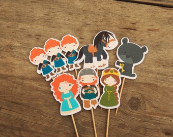 Unique brave cupcake topper related items | Etsy