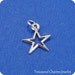 Star Outline Charm Silver Plated Star Outline Charm for