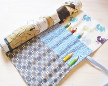 Popular items for roll up pencil case on Etsy