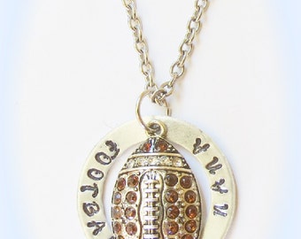 Personalized Soccer Necklace Jewelry Soccer by CatchinButterflies