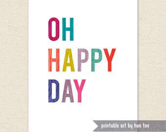 Popular items for oh happy day on Etsy