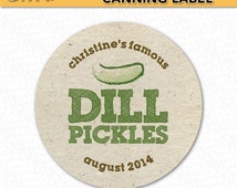 Popular items for pickle labels on Etsy