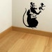 Banksy Radar Rat Stencil Reusable Graffiti Art Paint Walls and