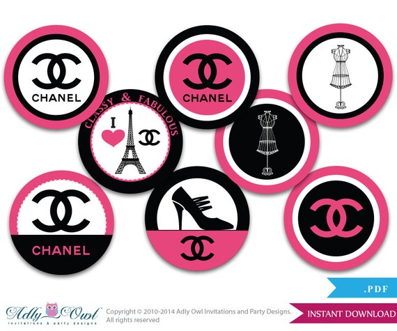 Coco Chanel Cupcake Toppers for Any Classy and Fabulous Party