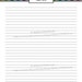 Note paper lined printable rainbow PDF Editable Household