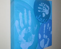 Popular items for handprint canvas art on Etsy