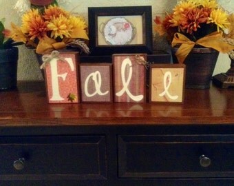 Wood block letters | Etsy