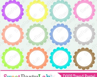 Popular items for scalloped clipart on Etsy