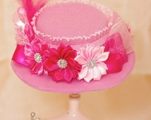 Popular items for pink mini top hat on Etsy