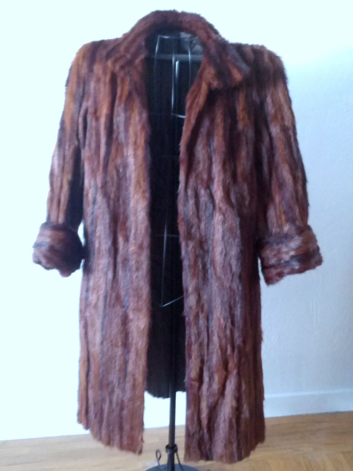 1940's Vintage Marmot Full Length Fur Coat