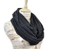 Popular items for dark gray scarf on Etsy