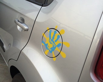 Safety Spot -Custom childrens safety handprint - vinyl car decal