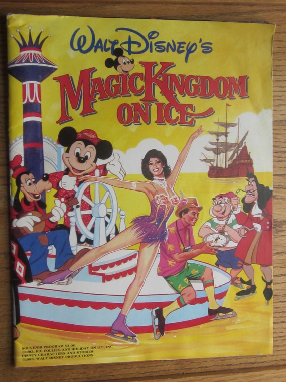 1983 Walt Disney Magic Kingdom on Ice Program Collectible