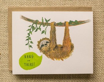 Popular items for sloth card on Etsy