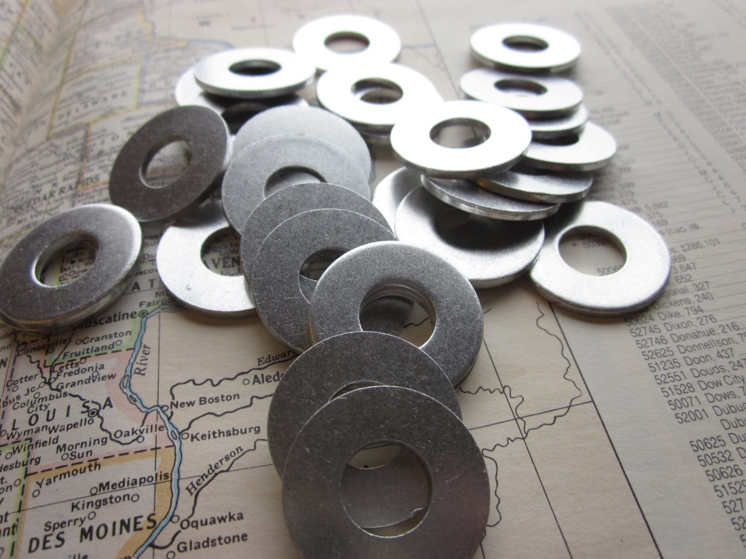 10 Aluminum 1 Inch Washers
