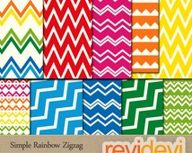Popular items for rainbow zig zag on Etsy