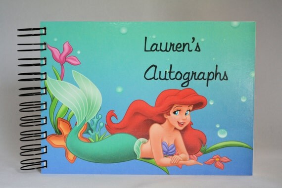 Personalized Disney Little Mermaid Princess by disneyautographbook