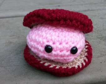 Plush clam | Etsy