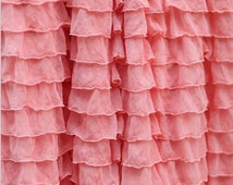 Popular items for pink ruffle curtain on Etsy