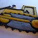 BULLDOZER SUGAR COOKIES 12 Decorated Sugar Cookie Favors
