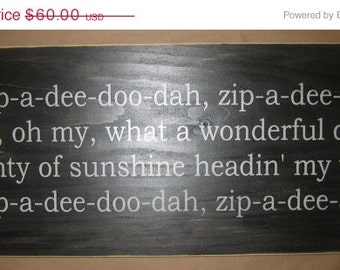 Popular items for zip a dee doo dah on Etsy