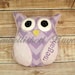 Personalized Stuffed Owl Soft and Plush Toy by EmbellishedBayou