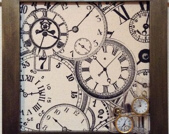Magnetic Board - Antique Clocks
