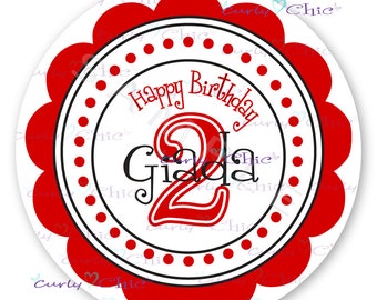 Birthday labels | Etsy