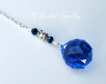 Blue crystal chain | Etsy