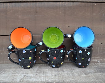 Popular items for multi colored mugs on Etsy