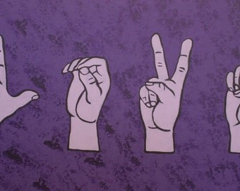 Popular items for love sign language on Etsy