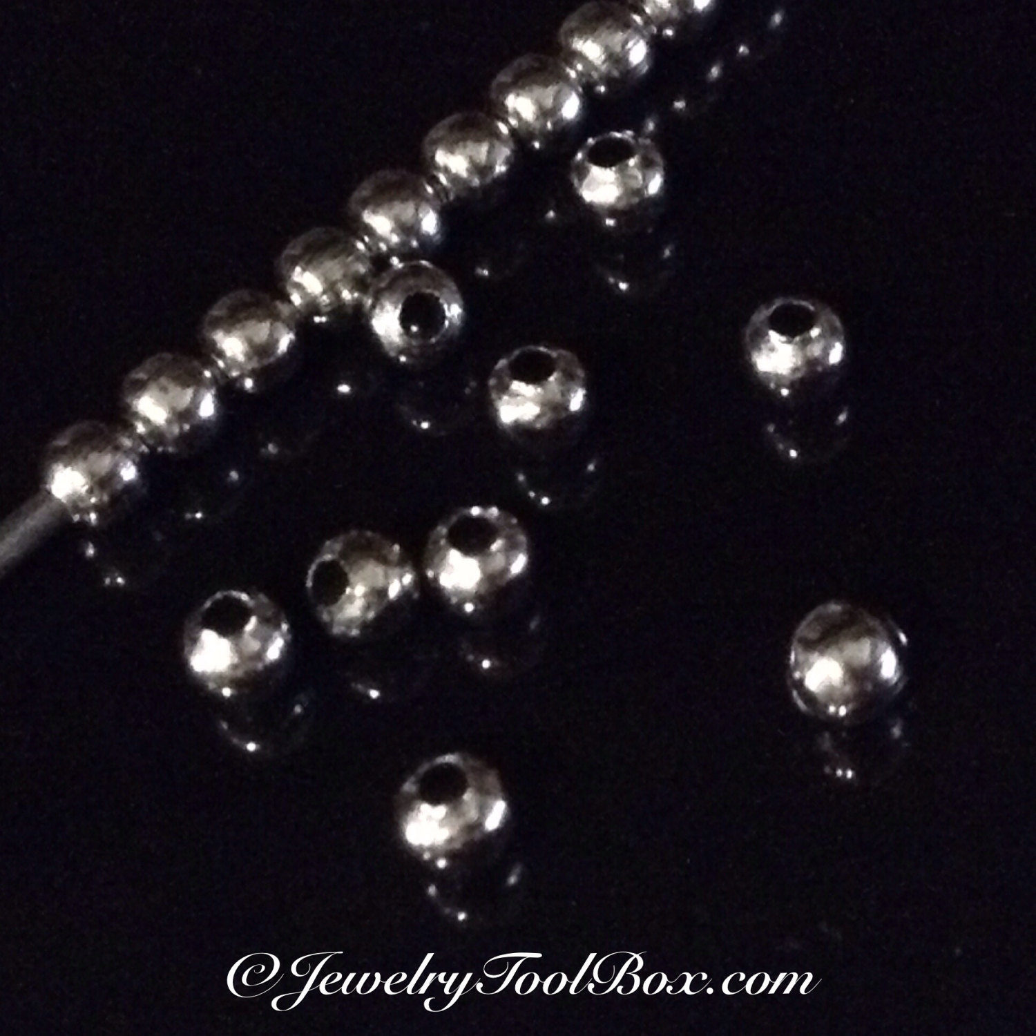 4mm Stainless Beads Round 1.5mm Hole 304 Grade Stainless