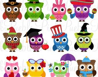 Christmas Birds Clipart Clip Art Holiday Birds Clip by PinkPueblo