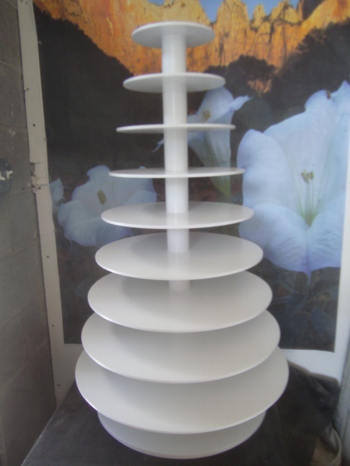 9 Tier Custom Made Large Cupcake Stand. by MikesAmazingStands