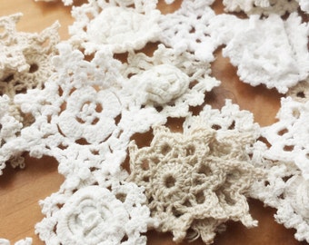 Unique mini crochet flowers related items | Etsy