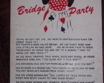 Popular items for bridge party on Etsy