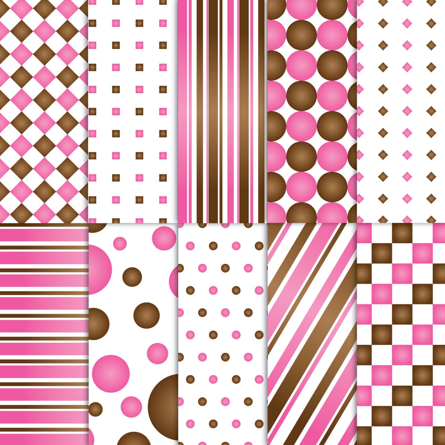 Brown Scrapbook Paper Designs