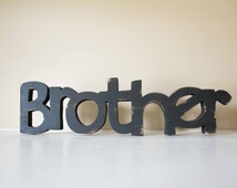 Popular items for brother sign on Etsy