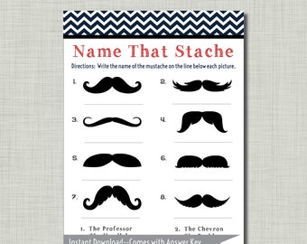 Popular items for mustache game on Etsy