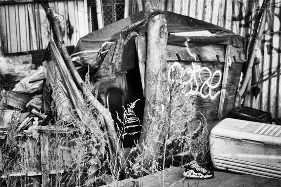 Items similar to Outside of a Homeless Shack, Queens New York on Etsy