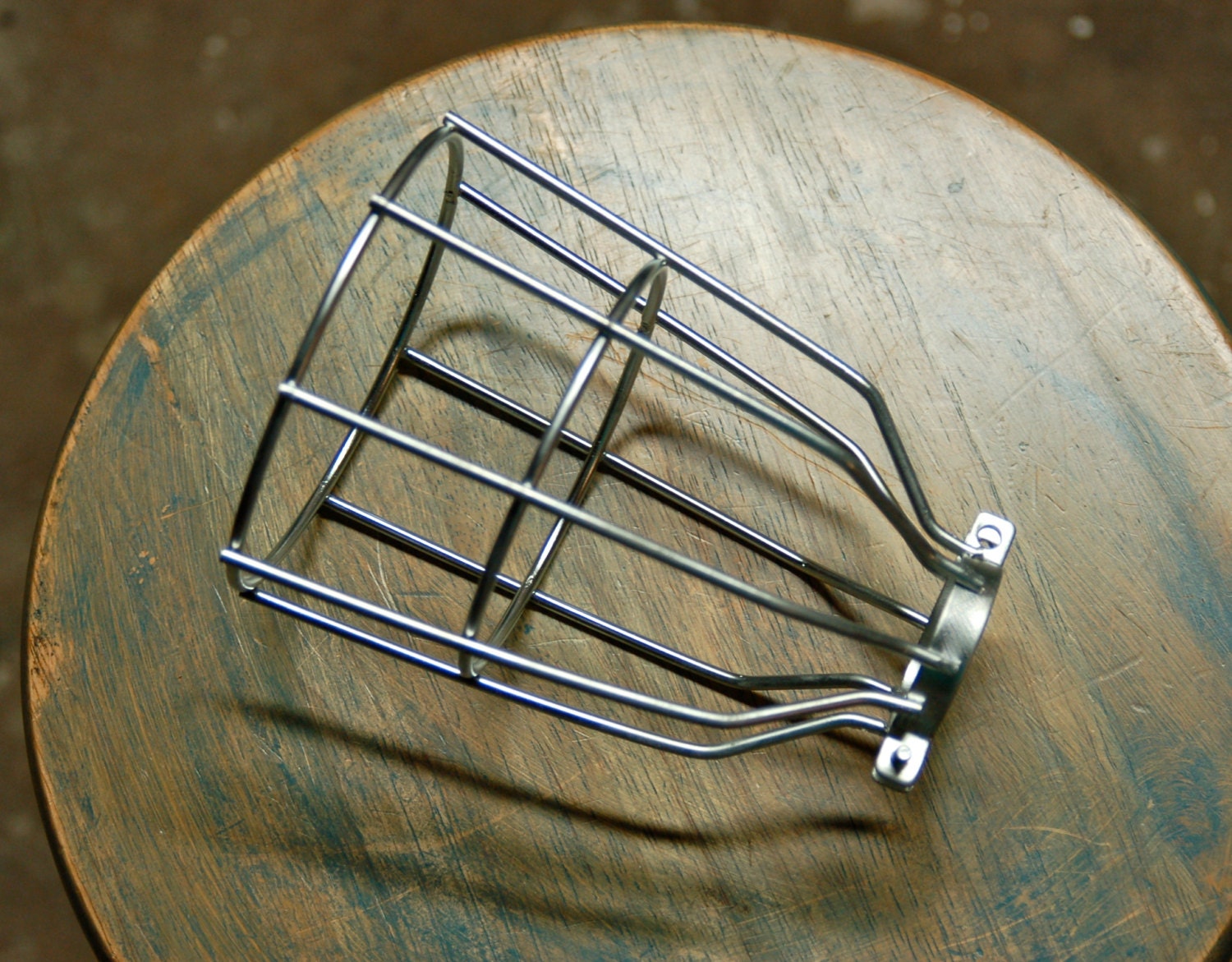 Steel Bulb Guard Clamp On Metal Lamp Cage For Vintage Trouble